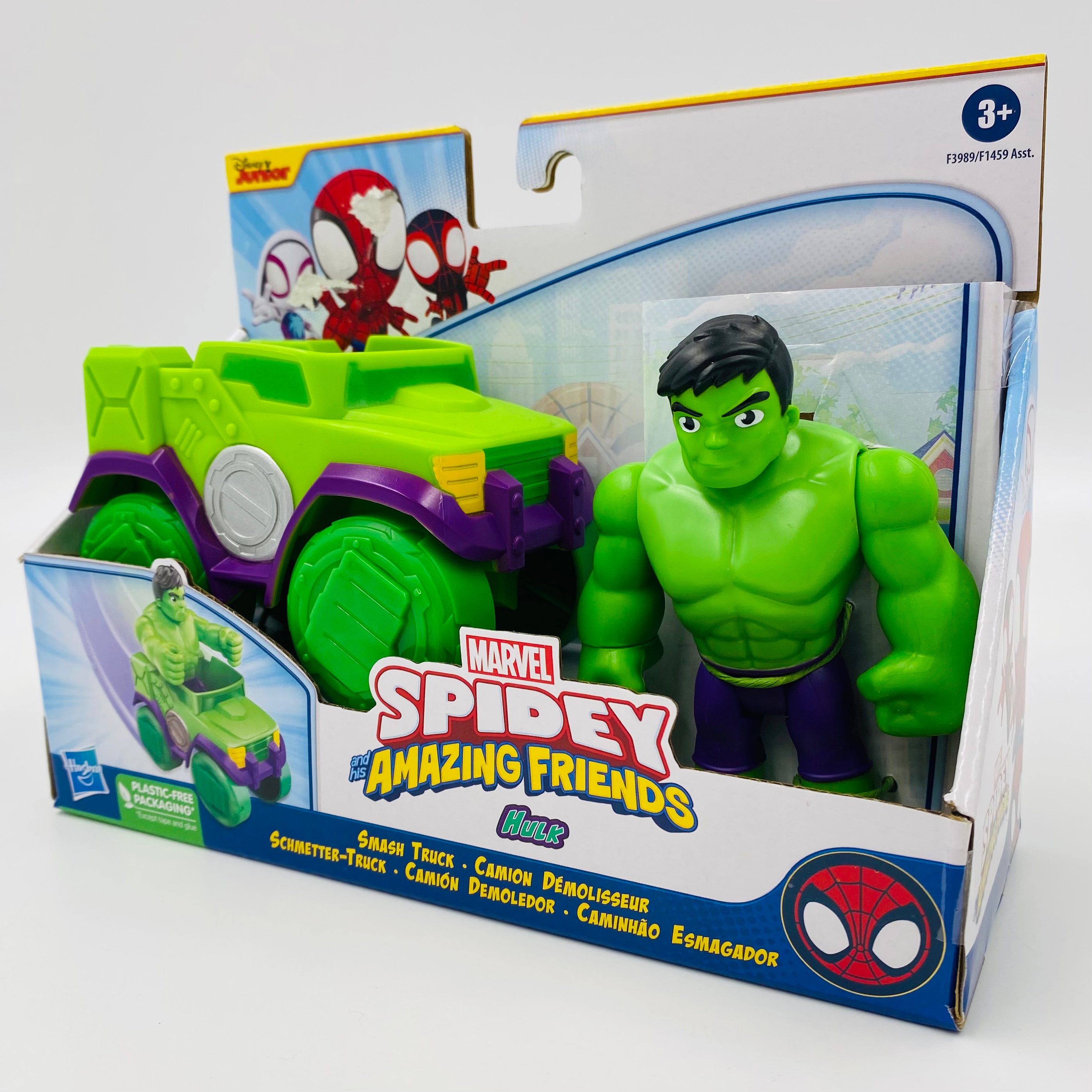 Spidey and his Amazing Friends Hulk and Smash Truck carded 4” action f ...