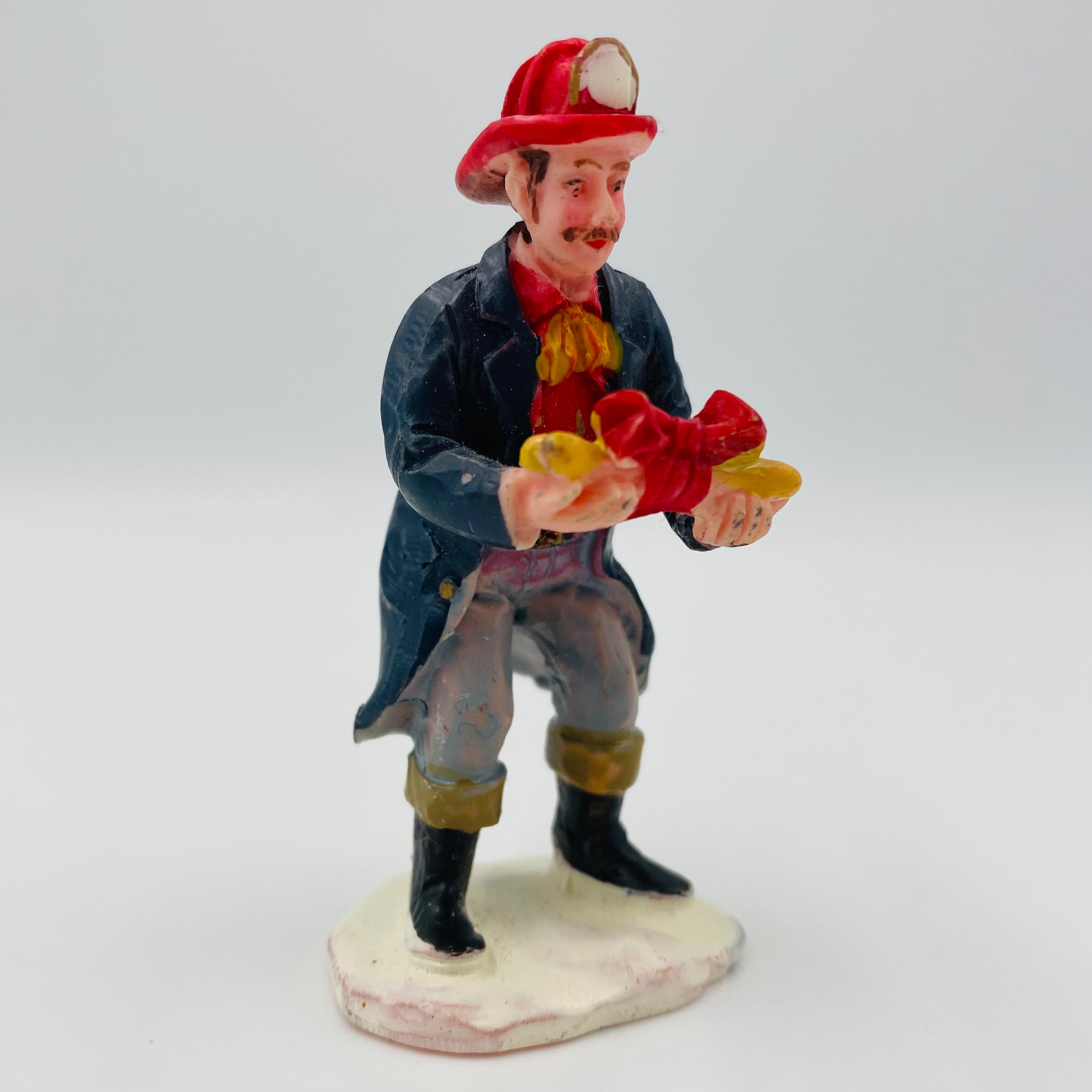 Lemax Firefighter with dog bone (2006) – Mom and Pop Culture Collectibles