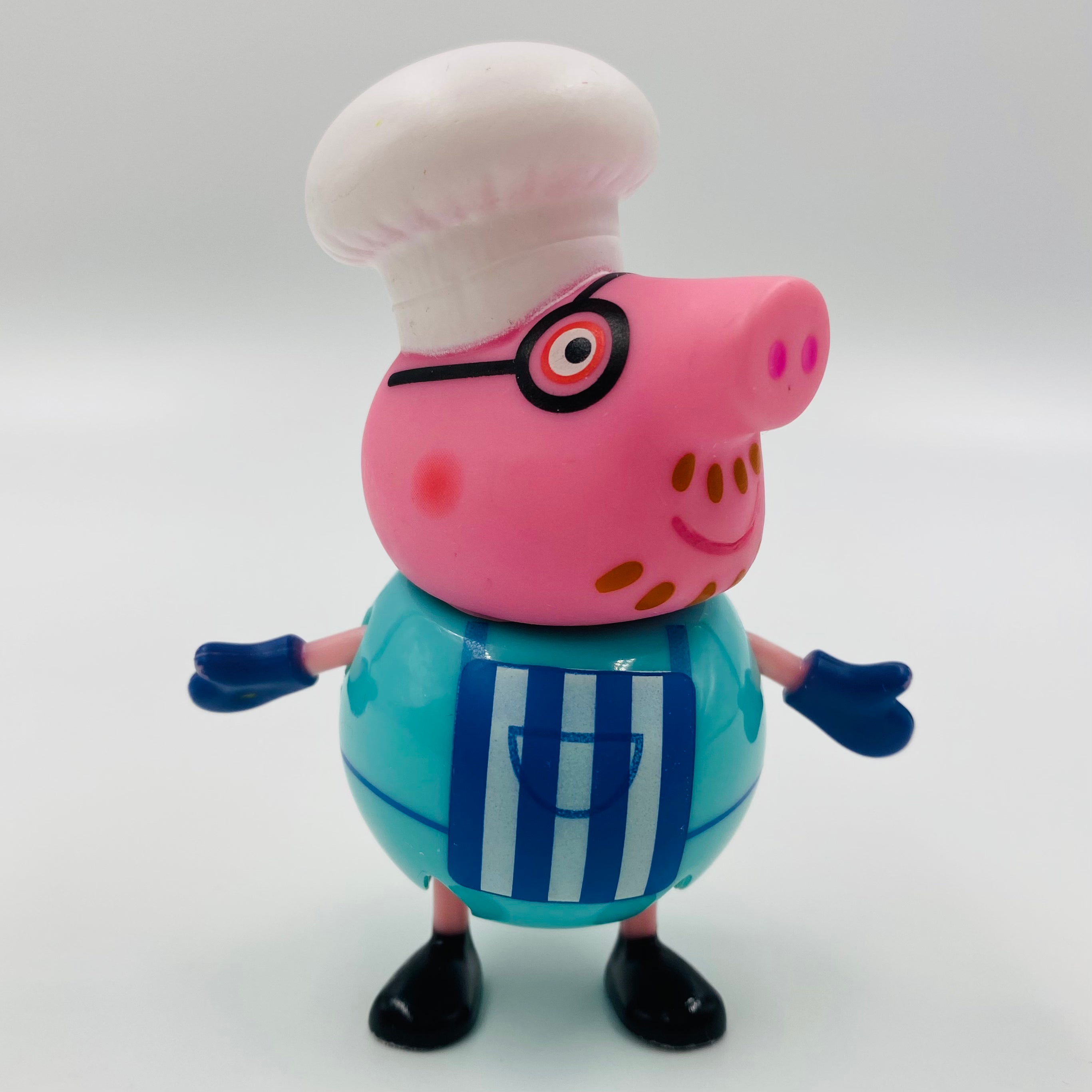 Peppa Pig Daddy Pig (chef) loose 3.5” mini figure (2015) Jazwares – Mom ...
