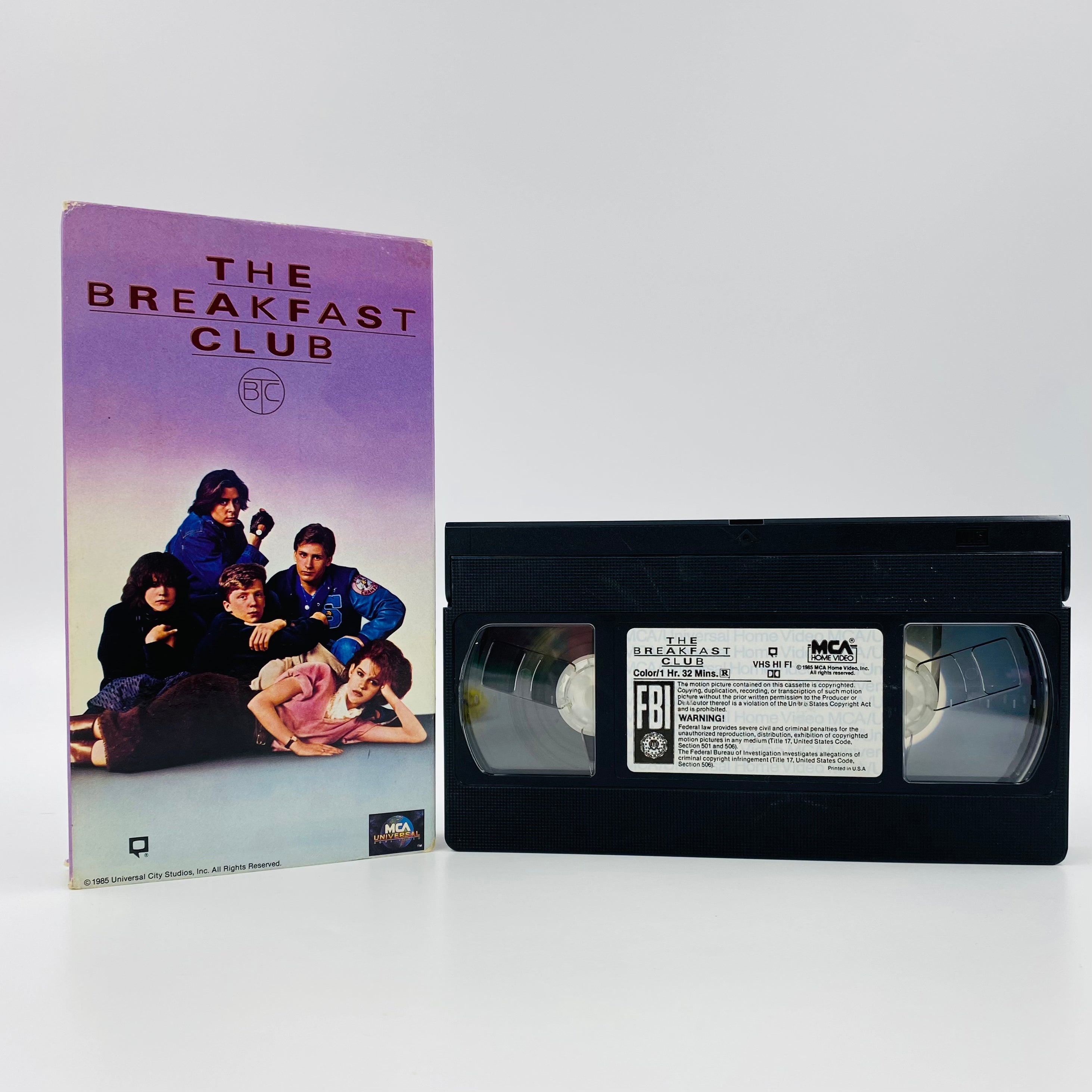The Breakfast Club VHS tape (1990) MCA Universal – Mom and Pop Culture ...