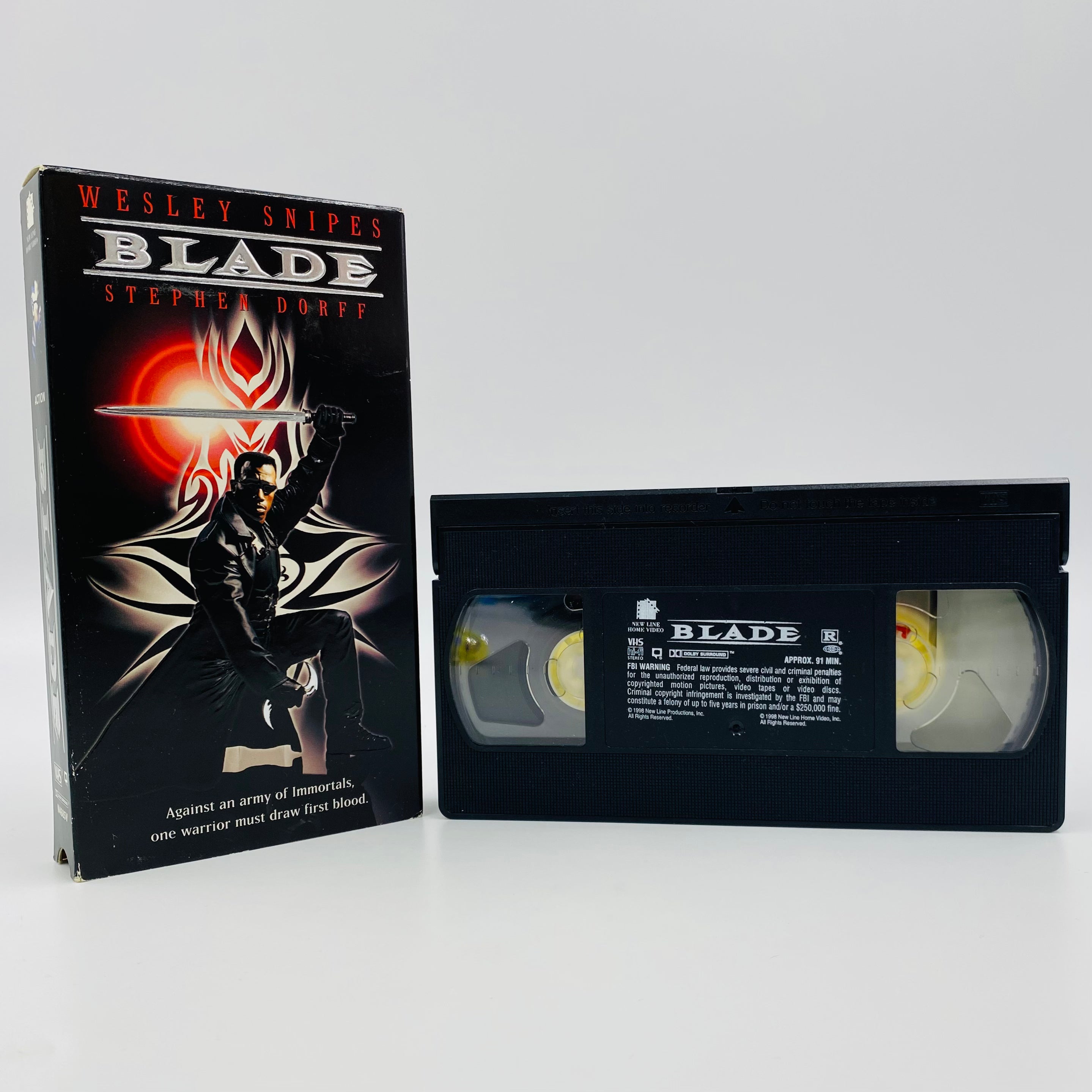 Blade VHS tape (1998) New Line Home Video – Mom and Pop Culture ...