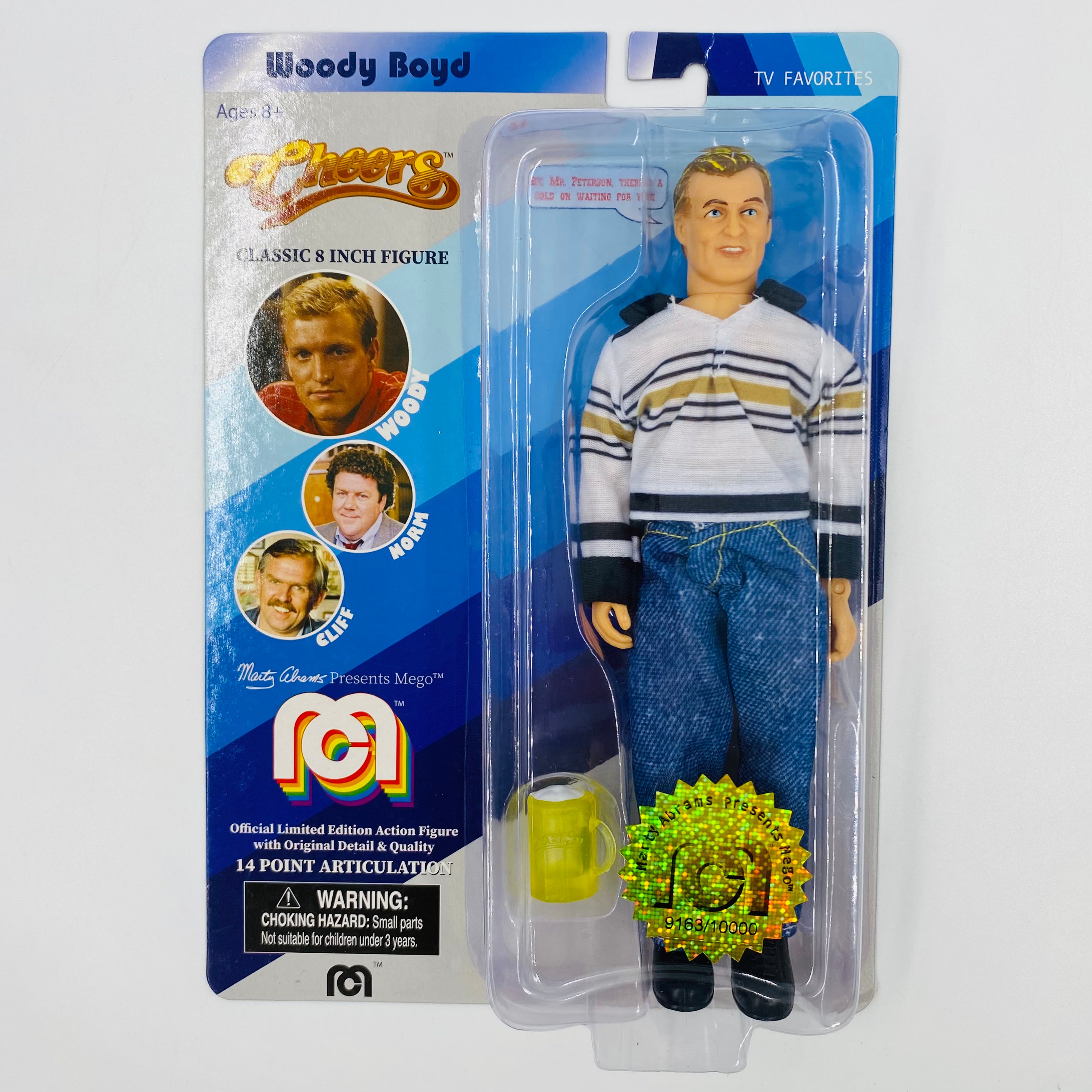 Cheers Woody Boyd 8” action figure (2018) MEGO – Mom and Pop Culture ...
